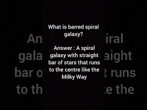What is barred spiral galaxy?