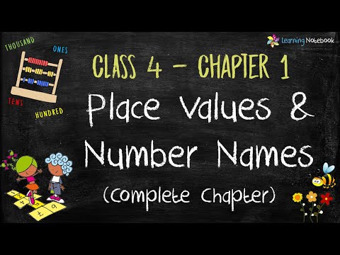 Class 4 Maths Chapter 1 Place Value and Number Names (Complete Chapter)