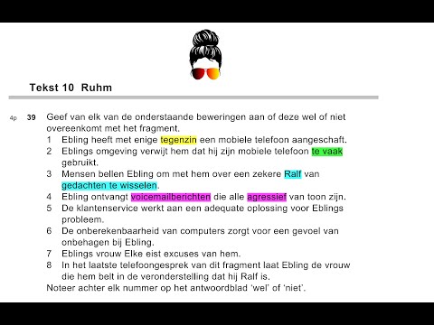 Eindexamen Duits vraagsoorten: beweringen