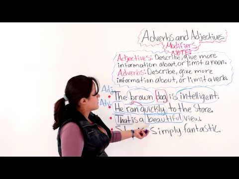 Adverbs And Adjectives As Modifiers