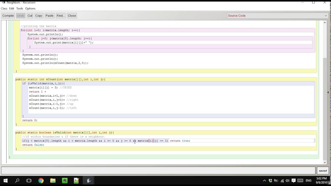 Backtracking Recursion in Java - The Neighbors Problem