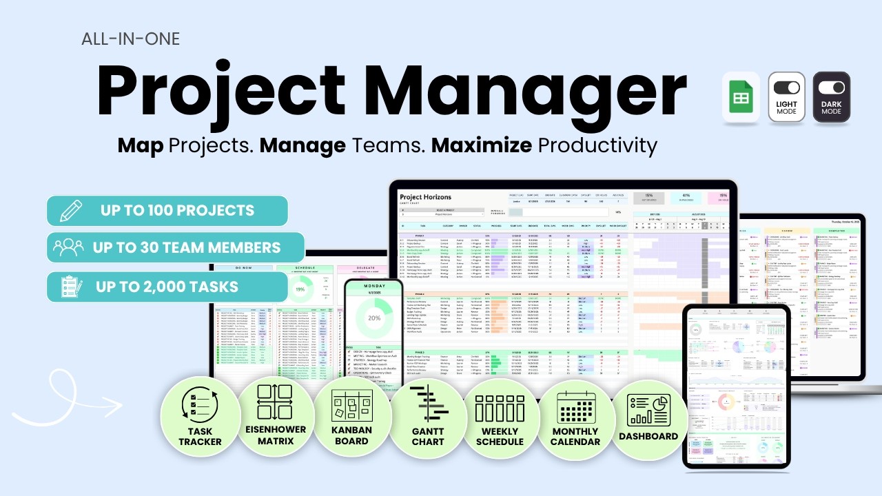 Project Manager Pro – Google Sheets Tutorial | Prioritize Tasks, Work Smarter & Stay Organized