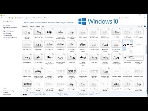 How to Uninstall Fonts Windows