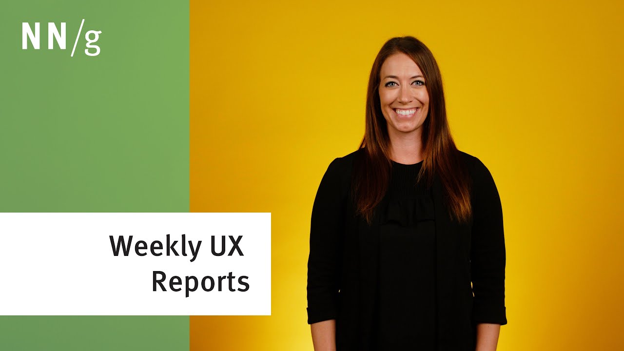 Weekly UX Progress Reports