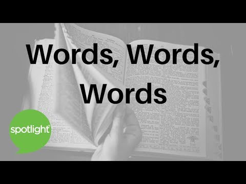 Words, Words, Words | practice English with Spotlight
