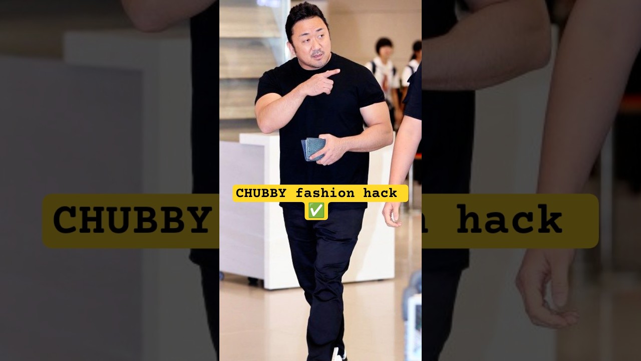 Fashion Hack For Chubby Guys✅ | Fat men fashion tips | #shorts #fashion #mensfashion