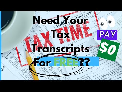 How to Get IRS TAX TRANSCRIPTS For Free | How to Get IRS TAX RECORDS ONLINE | IRS Tax Transcripts