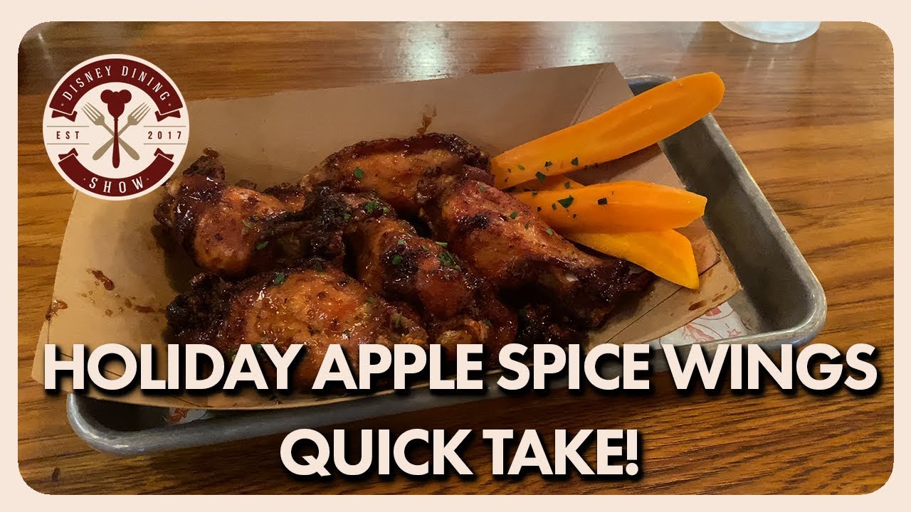 MyDisneyFix | Holiday Apple Spice Chicken Wings | Polite Pig | Disney ...