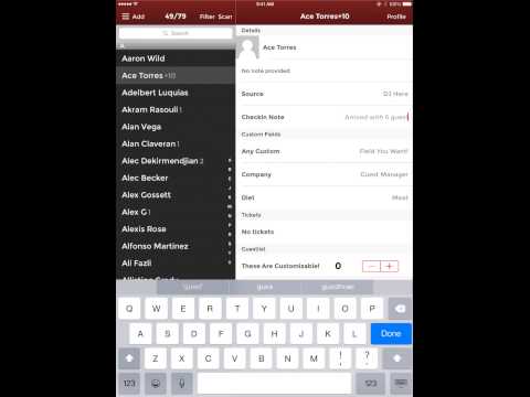 Check In Guest List