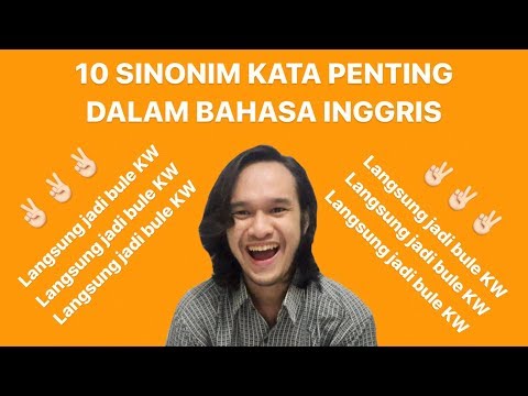 10 KATA SINONIM PENTING DALAM BAHASA INGGRIS | #ALIFDORESLEARNING1
