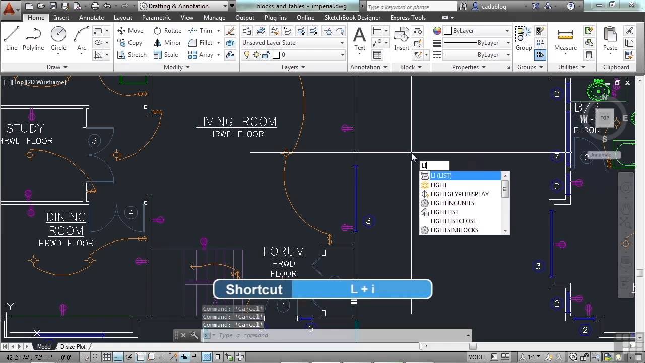 AutoCAD Training 0702 Measuring Tools