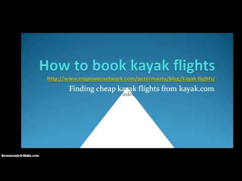 How to book kayak flights