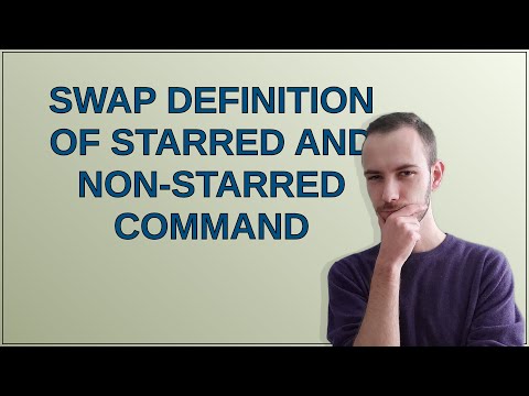 Tex: Swap definition of starred and non-starred command
