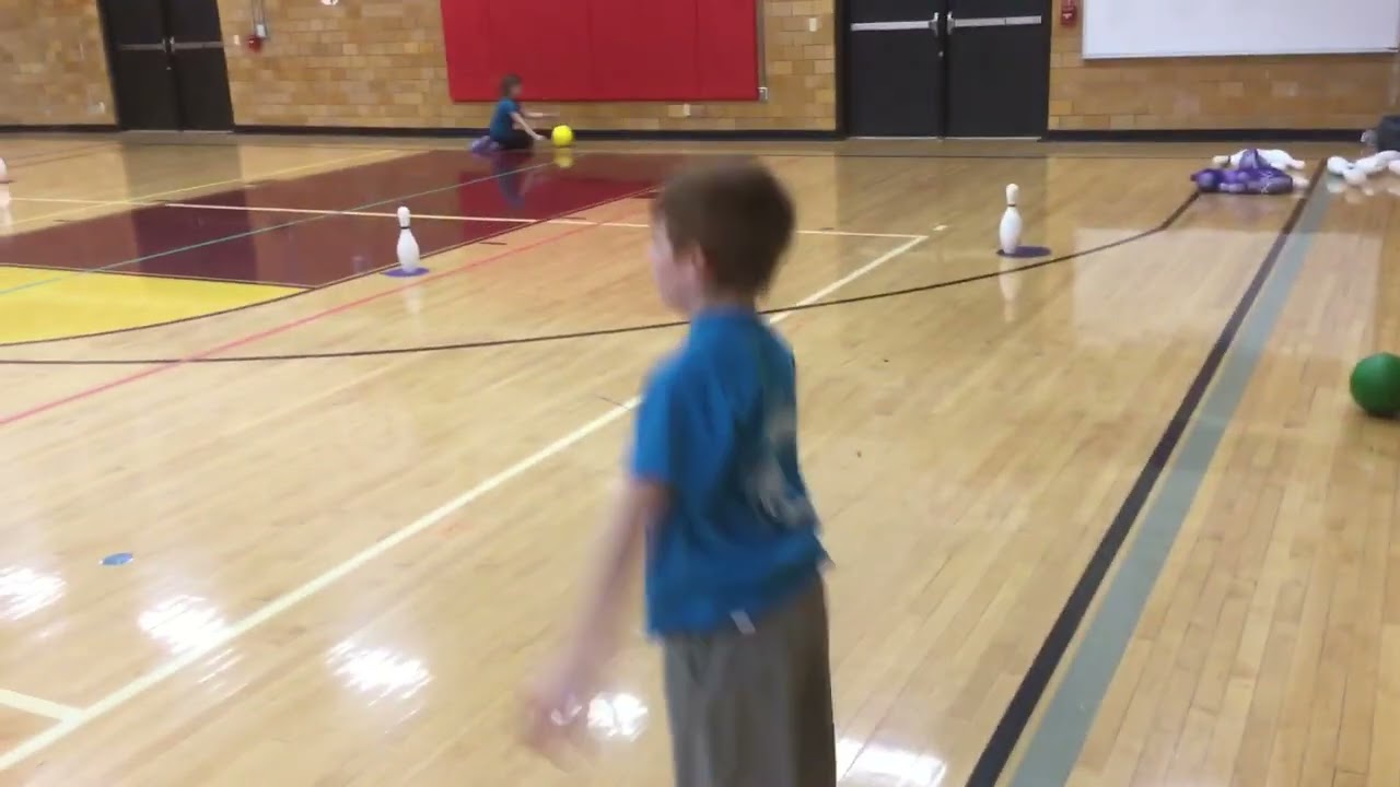 Protect Home Base (Underhand rolling game)