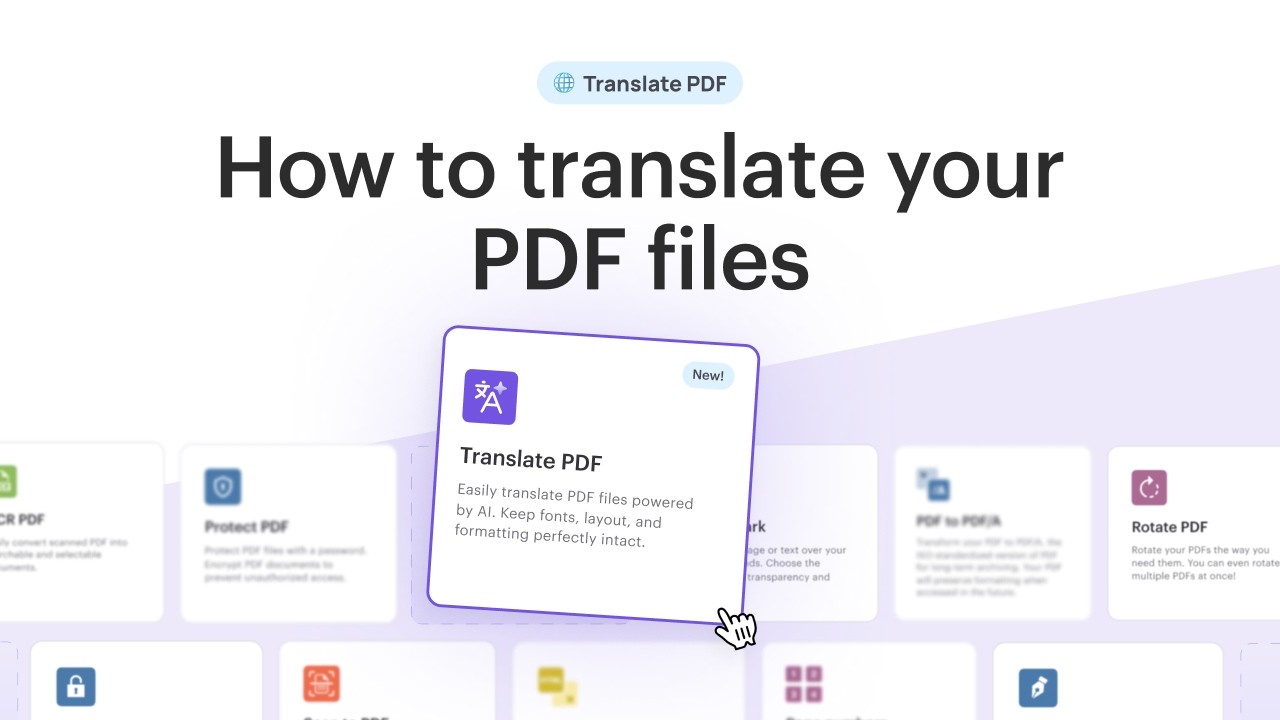 How to translate a PDF with AI