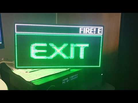Animated Exit Sign