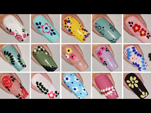 Top 30 Easy Nailart at Home || Nailart using dotting tools and toothpicks #nailart #naildesign