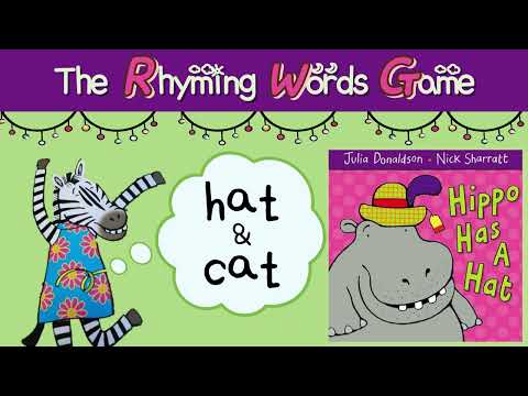 Rhyming words game (feat. Hippo has a hat) / Let's rhyme~