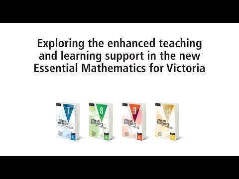 Exploring the enhanced teaching & learning support in the new Essential Mathematics for Victoria