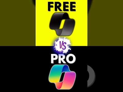 Microsoft Copilot Pro Vs Free in 1 minute