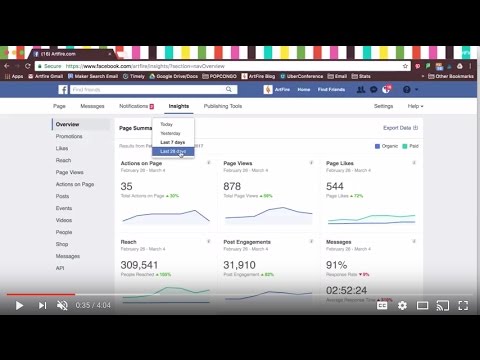 SETTING UP A FACEBOOK BUSINESS PAGE - PART 4: Insights, Promotions and Boosts