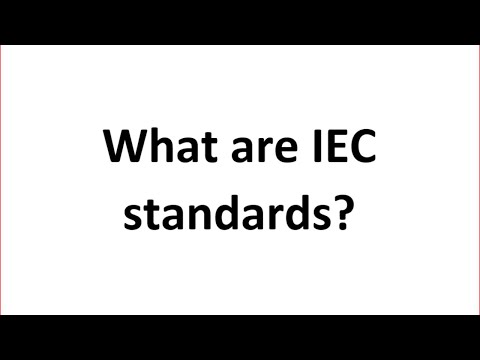 IEC standards for electrical