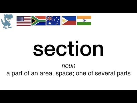 How to pronounce 'section' in English