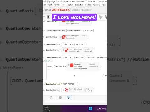 I love Wolfram Mathematica!
