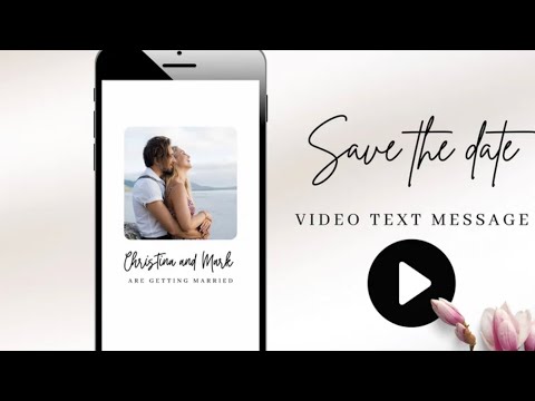 Save the date video text