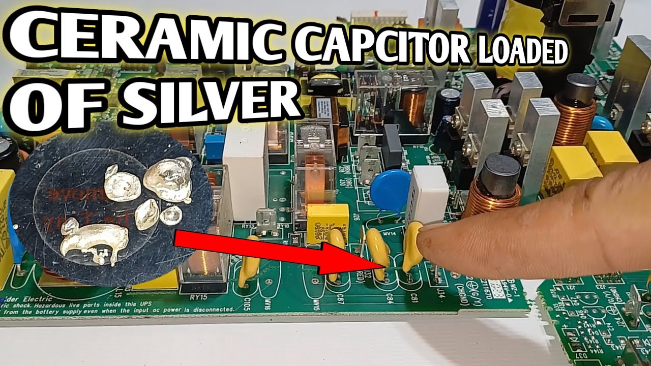 HOW TO RECOVER SILVER FROM CERAMIC CAPACITOR | CERAMIC CAPACITOR SILVER RECOVERY