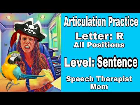 Practice your "R" sound SENTENCE Level- All positions (initial, medial, & final)- Articulation Drill