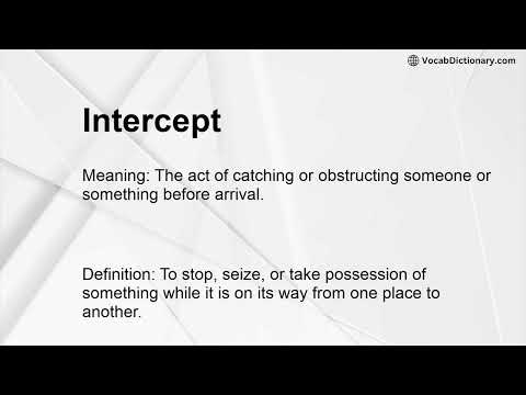 Intercept Meaning