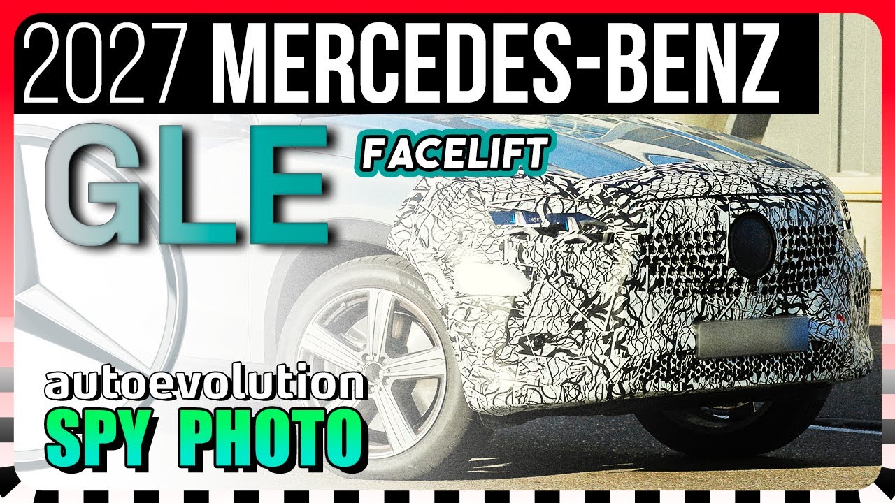 2027 Mercedes-Benz GLE Shows Star-Shaped Headlight Signature in Latest ...