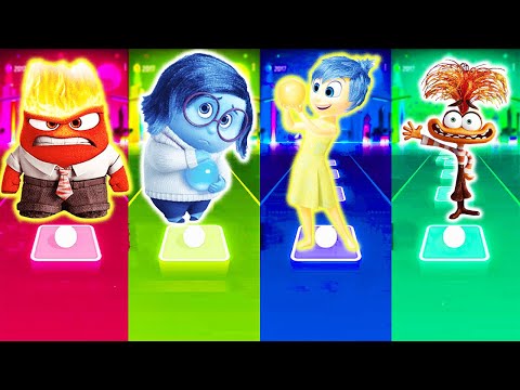 Inside out 2 Anger vs Sadnes vs Joy vs Anxiety Tiles Hop Edm Rush