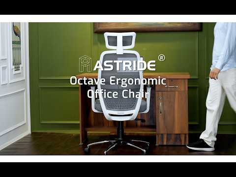 ASTRIDE Octave BIFMA Certified Office Chair | 2D Armrest, 2D Headrest ...
