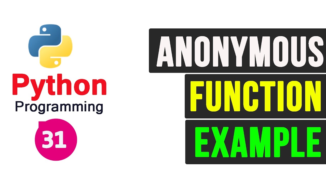Python Programming Tutorial - Anonymous function | Lambda Function
