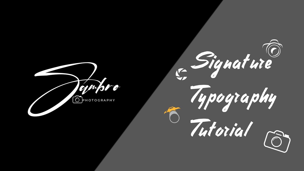 Signature Typography Tutorial | SRT Graphics