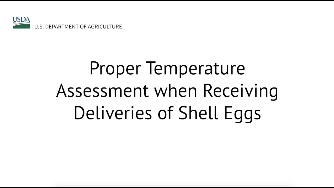 Proper Temperature Assessment when Receiving Deliveries of Shell Eggs