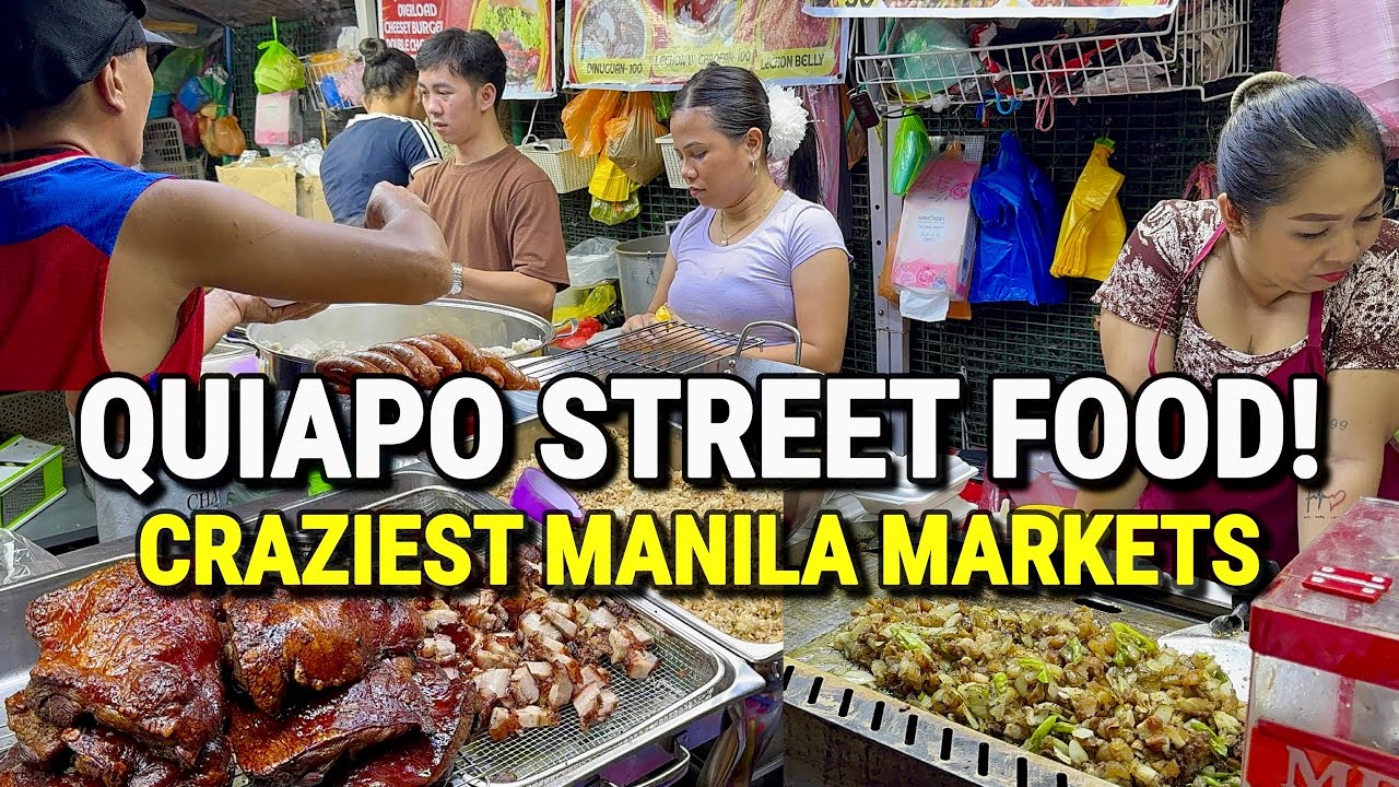 CRAZIEST STREET FOOD in MANILA PHILIPPINES! 🇵🇭 QUIAPO’s Most INSANE Street Markets!
