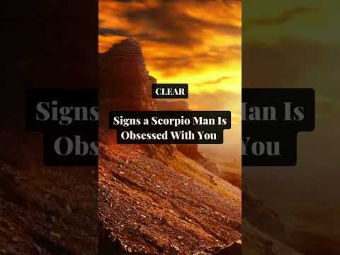 ♏10 OBVIOUS Signs a Scorpio Man Is Obsessed With You|Scorpio Man In love #shorts #scorpioman