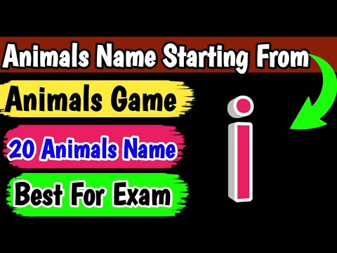 Animals name that start with i