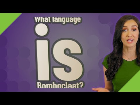 What language is Bomboclaat?