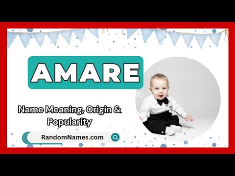 Amare - Baby Boy Name Meaning, Origin & Popularity - RandomNames.com