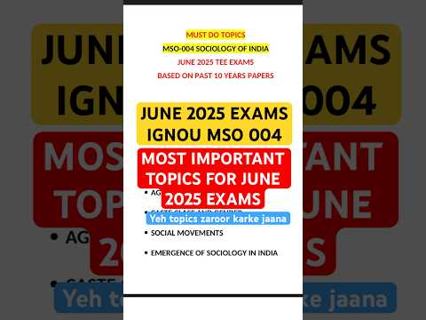 IGNOU MSO 004 MOST IMPORTANT TOPICS FOR JUNE 2025 EXAMS😱MUST DO TOPICS FOR JUNE 2025 EXAMS🔥#mso004