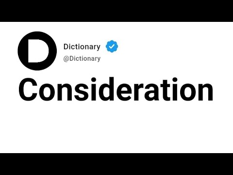 Consideration Meaning In Marathi