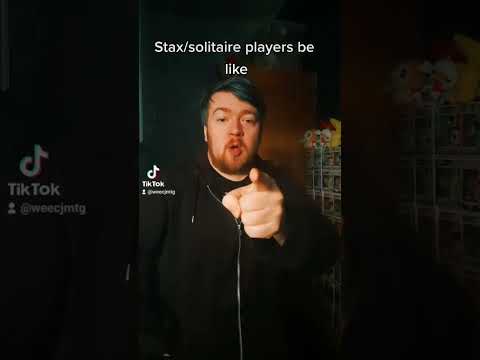 playing with stax/solitaire players, mtg, commander.