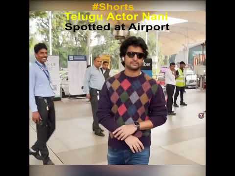 Telugu Actor Nani spotted at Airport #actor #nani #nanifans #southmovie #southactors #southactor