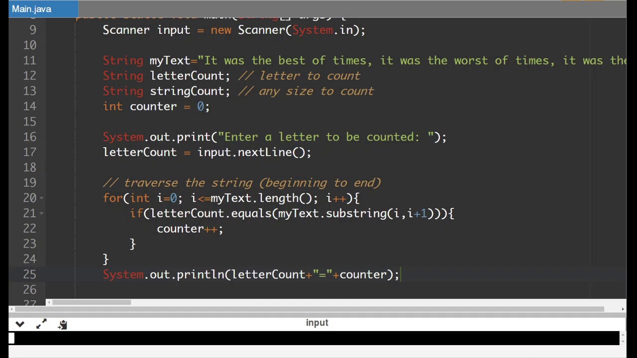 Java Strings Lesson 04) String Traversal