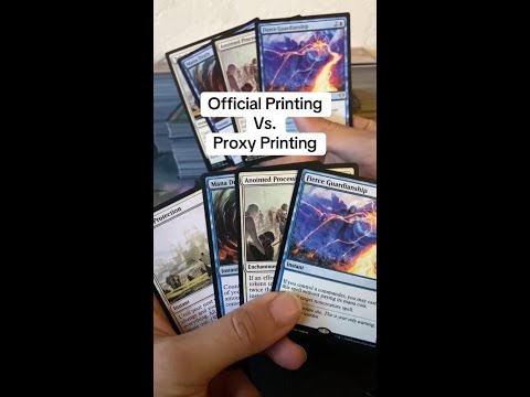 Official Printing vs. Proxy Printing: Azorius Edition