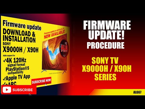 How to perform Firmware update for Sony X90H or X9000H ?